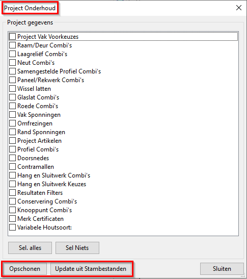 Project Onderhoud | Matrix Knowledge Base